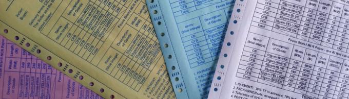 1 Ply 150gsm Carnbonless Continuous Form Computer Paper 2 Ply NCR ...